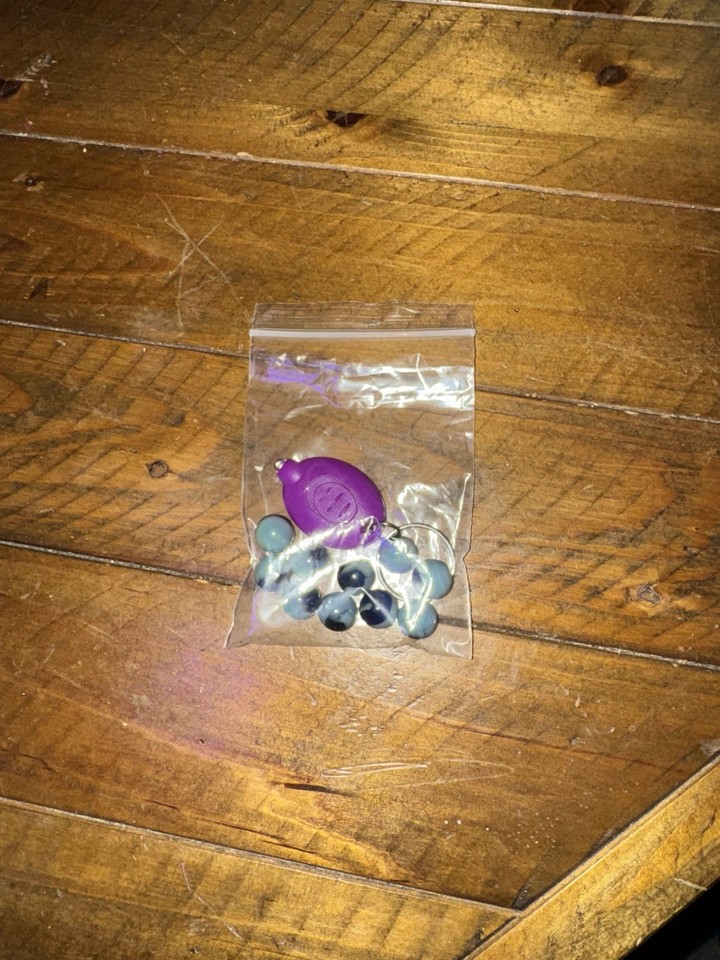 Lot of 10 Vintage Jabo Pee Wee Uranium Glass Marbles W Key Chain ...