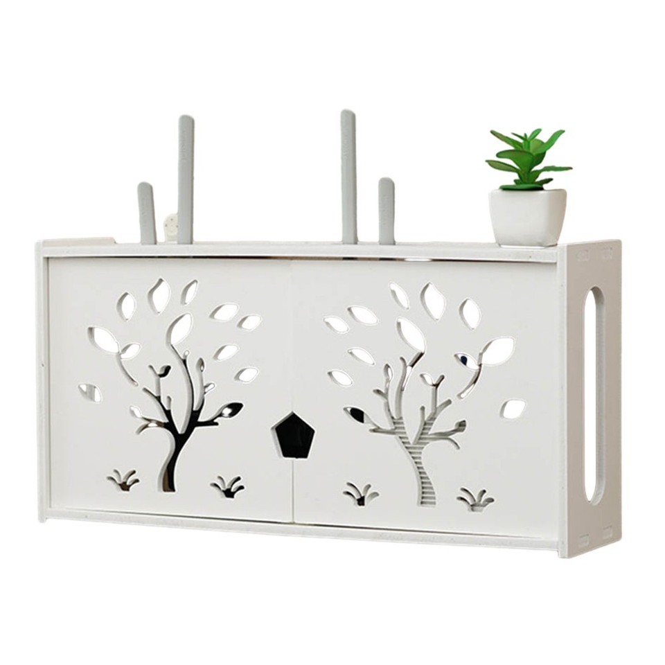 Router Rack WiFi Storage Box TV Accessories 48x24x11.5CM Decoration ...