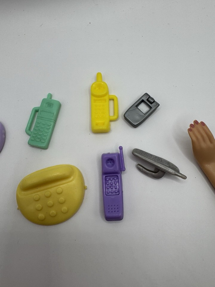 Mattel Barbie Cell Phone Strap Doll House Diorama Phones Lot 8 | eBay