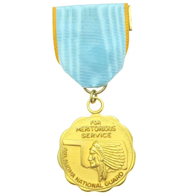 Vintage Oklahoma National Guard Meritorious Service Medal | eBay