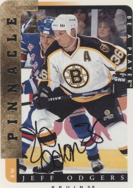 1996-97 Pinnacle Be A Player - Jeff Odgers #193 Autographs (AU) for ...