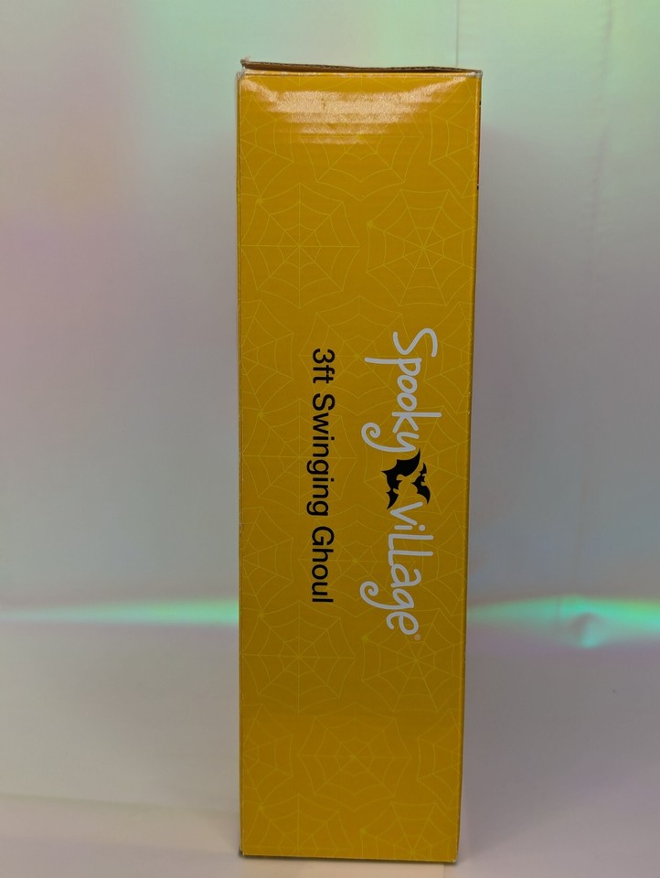 Halloween Spooky Village 3ft Swinging Dead Skeleton Ghoul Prop Party ...