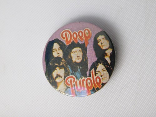 DEEP PURPLE BUTTON PINBACK ROCK MUSIC BAND FAN SOUVENIR | eBay