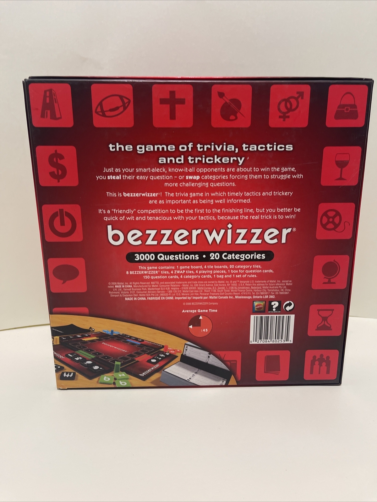 Mattel R1886 Bezzerwizzer Trivia Board Game – Red - La Paz County ...