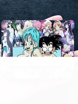 Dragon Ball Son Goku Bulma Bath Enamel 2.8" W Pin Metal Badge Figure ...