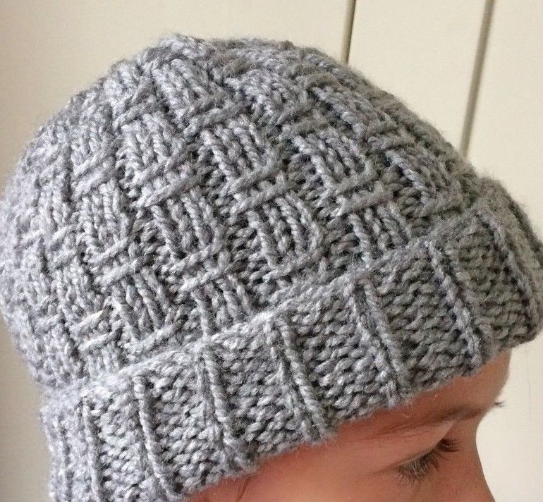 Men Hat Knitting Pattern
