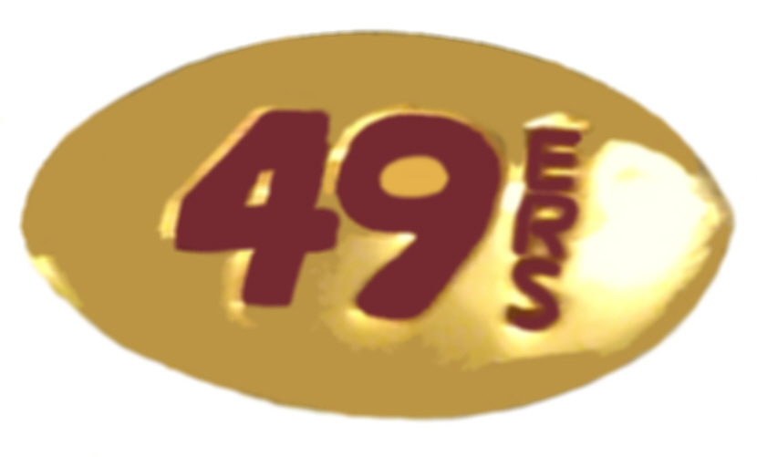 49ers Pin FANTASY San Francisco 49ers Pin Gold Mini Cast 3-D Football ...