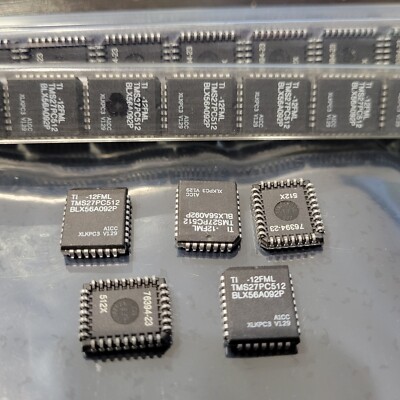 (5 ) TMS27PC512-12FML TI IC EPROM 512KB OTP ROM 64KX8 120NS PQCC3 NEW ...