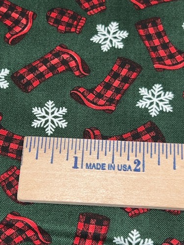 MODA Christmas Home Sweet Holidays 100% cotton fabric by the yard GREEN ...