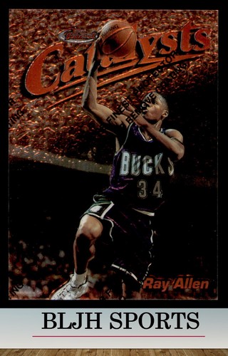 1997-98 Finest #18 Ray Allen Milwaukee Bucks Catalysts (3B2) | eBay