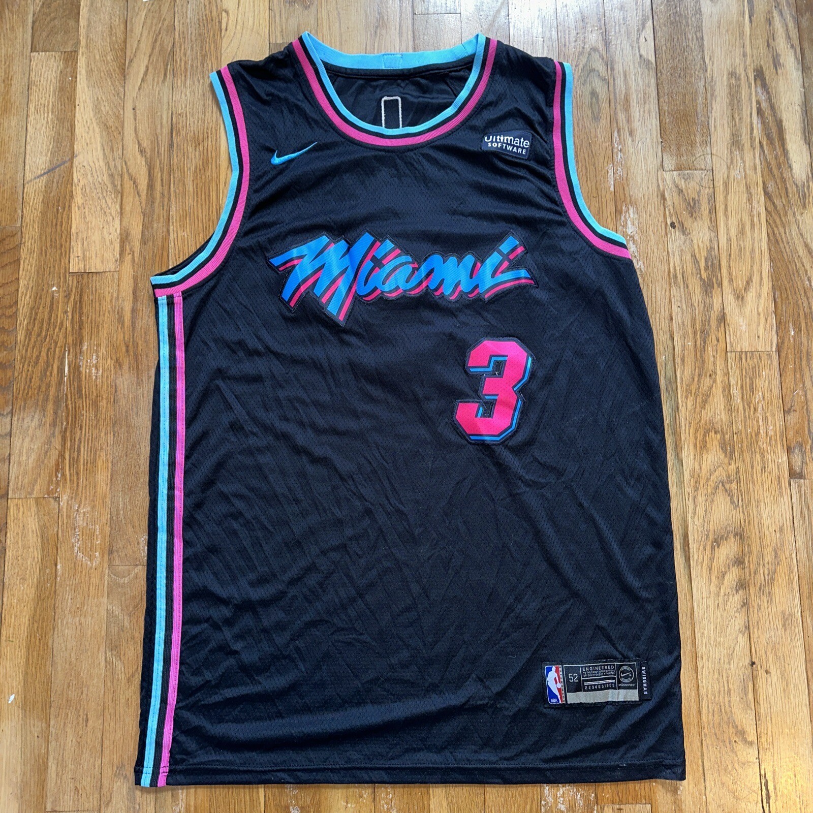 Miami Heat Dwyane Wade *CITY* MIAMI VICE Nights Nike Swingman Jersey XL52 | eBay