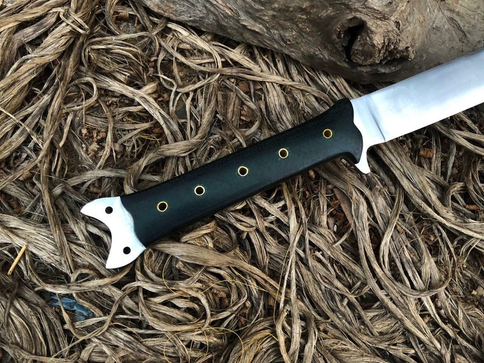 Custom Handmade D2 Tool Steel 25 inches Sword with sheath Tanto blade ...