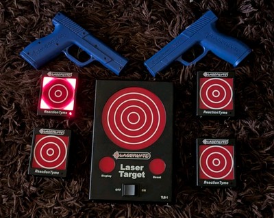 LaserLyte Training Bundle 2 Training Pistols 4 Reaction Tyme Targets 1 ...
