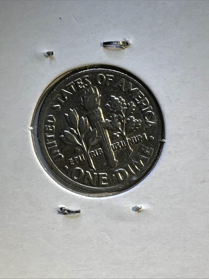 💥 1985 P Roosevelt Dime Broad Struck Off Center Strike Rim Error ...
