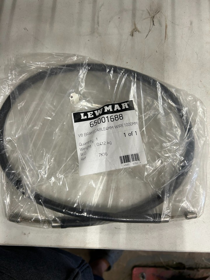 LEWMAR V8 Brake Cable 4mm Wire 1000mm 65001688 | eBay