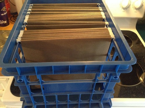 Black Create a file crate with 25 letter size folders | eBay