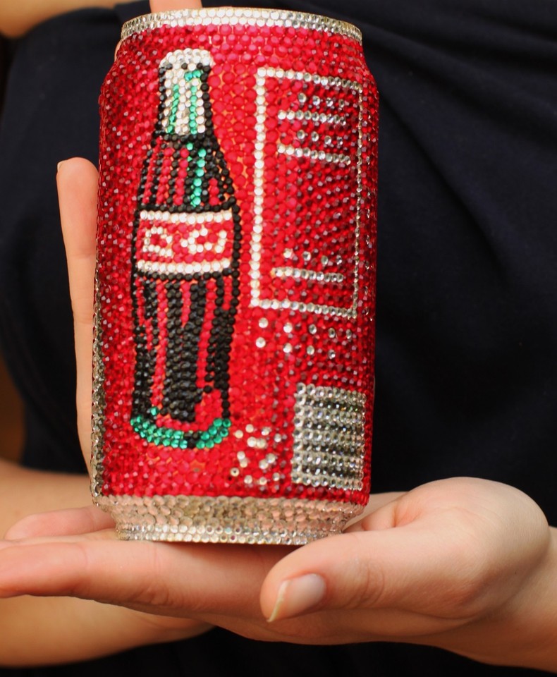 Kathrine Baumann COKE COCA COLA swarovski CRYSTAL CLUTCH & JUDITH ...