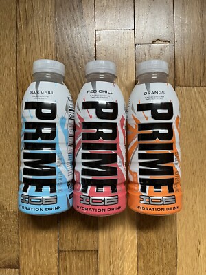 PRIME Hydration ICE BUNDLE | Blue Chill, Red Chill, and Orange | eBay