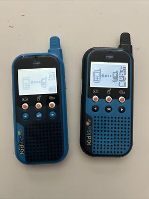 VTech KidiGo Walkie Talkies W/ Two Player Games Safe Digital ...