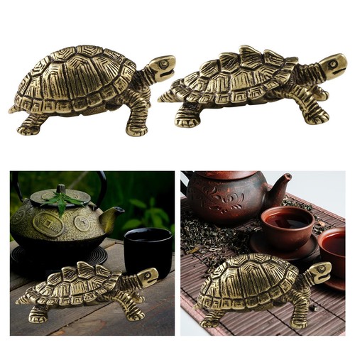 Miniature Turtle Figurine, Tortoise Metal Props, Miniature Ornament ...