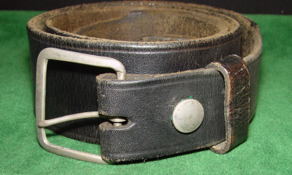 Vintage SAFARILAND Black Leather Cartridge Belt size 40 with 12 Loops ...