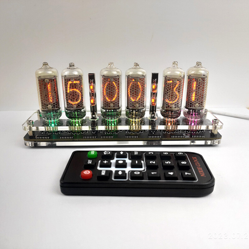 IN-8 Nixie Tube Clock Base w/Colon Tube for 6-bit Glow Tube Clock USB ...