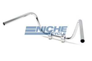 7/8" Steel Low Chopper Motorcycle Handlebars Chrome | eBay