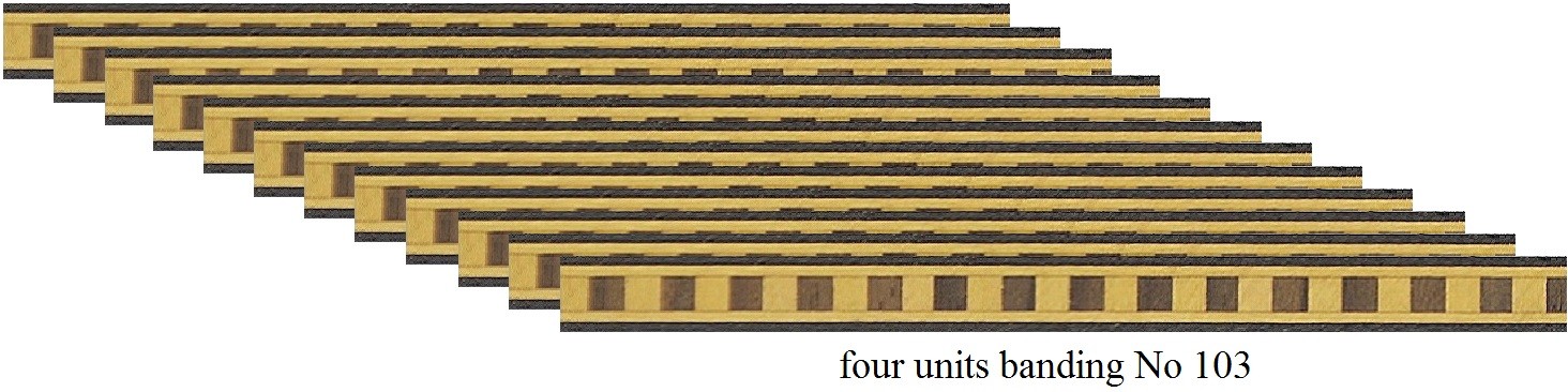 7mm wide wood Inlay Banding, Finishing Inlay Strip, Wood Veneer Borders ...