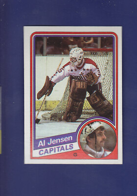 Al Jensen 1984-85 TOPPS Hockey #146 (NM+) Washington Capitals | eBay