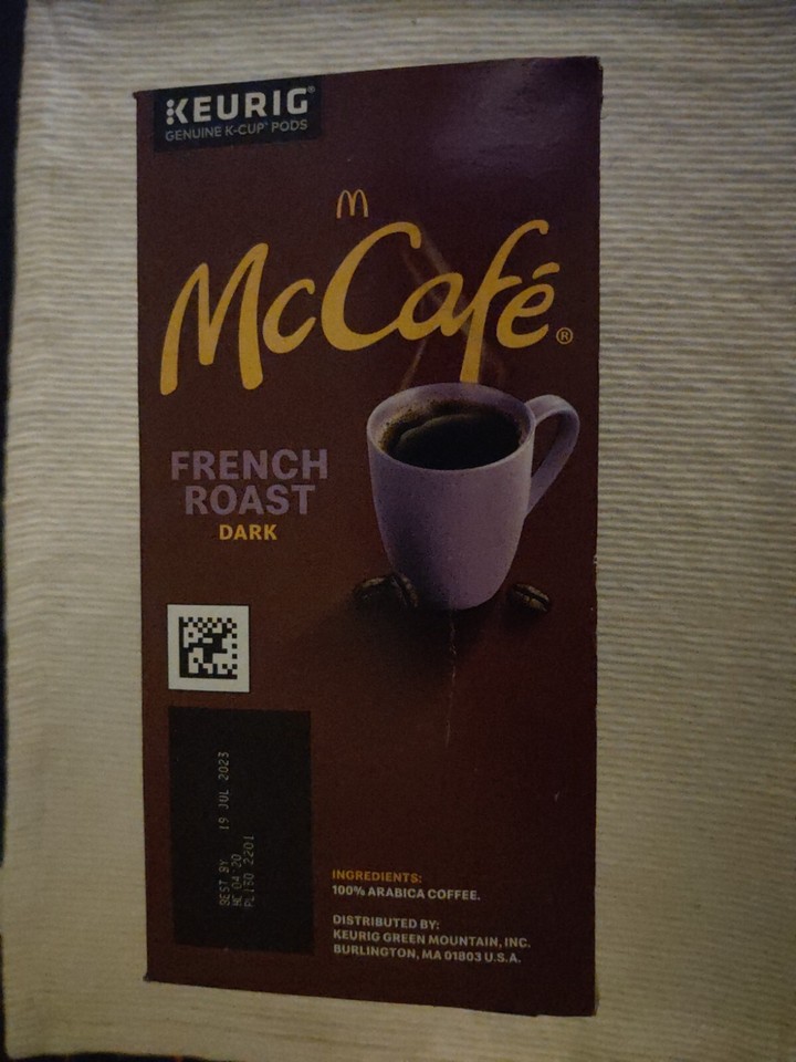 McCafe French Roast K-Cup, 24/bx 7466 KEURIG DR PEPPER McCafe 7466 ...