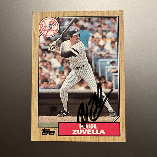 PAUL ZUVELLA 1987 TOPPS AUTOGRAPHED SIGNED AUTO BASEBALL CARD | eBay