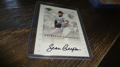 1996 LEAF SEAN BERGMAN AUTO BASEBALL CARD | eBay