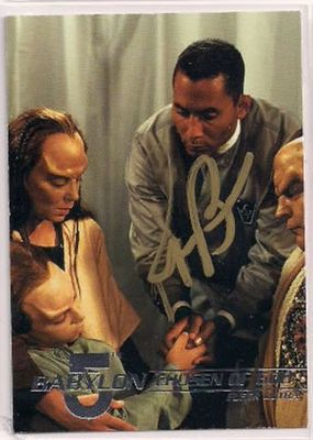 Babylon 5 Signed Card Auto B5 Ultra Stephen Franklin Richard Biggs v486 ...