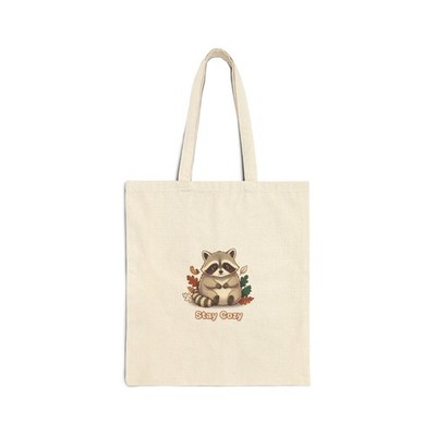 Cozy Raccoon Illustration Tote | cute animal illustration, winter ...
