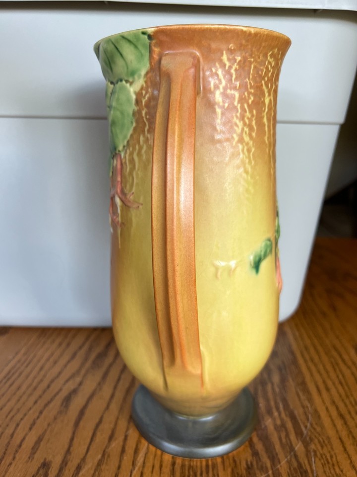 **UNEVEN** Roseville Fuchsia Art Pottery Tall Ceramic Vase 903-12 | eBay