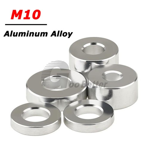 M10 Aluminum Alloy Spacers Standoff Round Unthreaded Bushing Sleeve ...