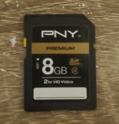 PNY Optima 8GB SDHC Class 4 Flash Memory Card (P-SDHC8G4H-GE) USED ...