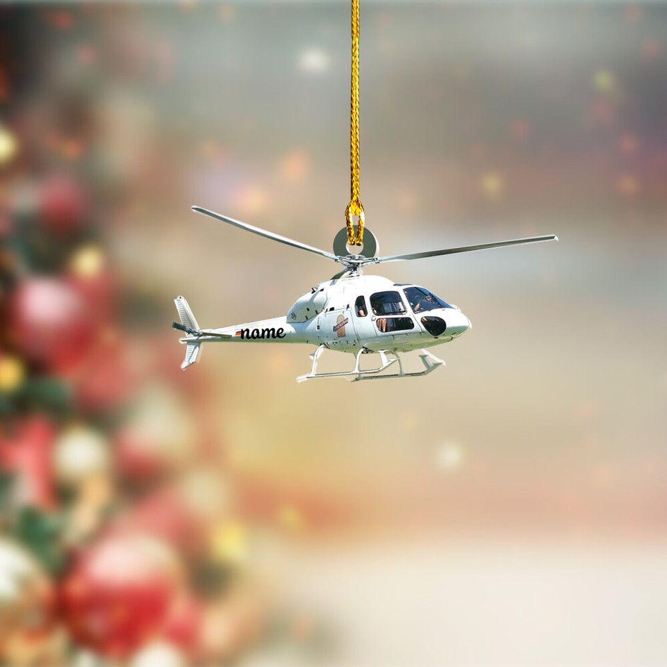 Personalized helicopter Ornaments for Christmas Tree, helicopter ...