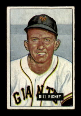 1951 Bowman Baseball #125 Bill Rigney Very Good New York Giants | eBay