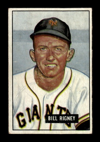 1951 Bowman Baseball #125 Bill Rigney Very Good New York Giants | eBay