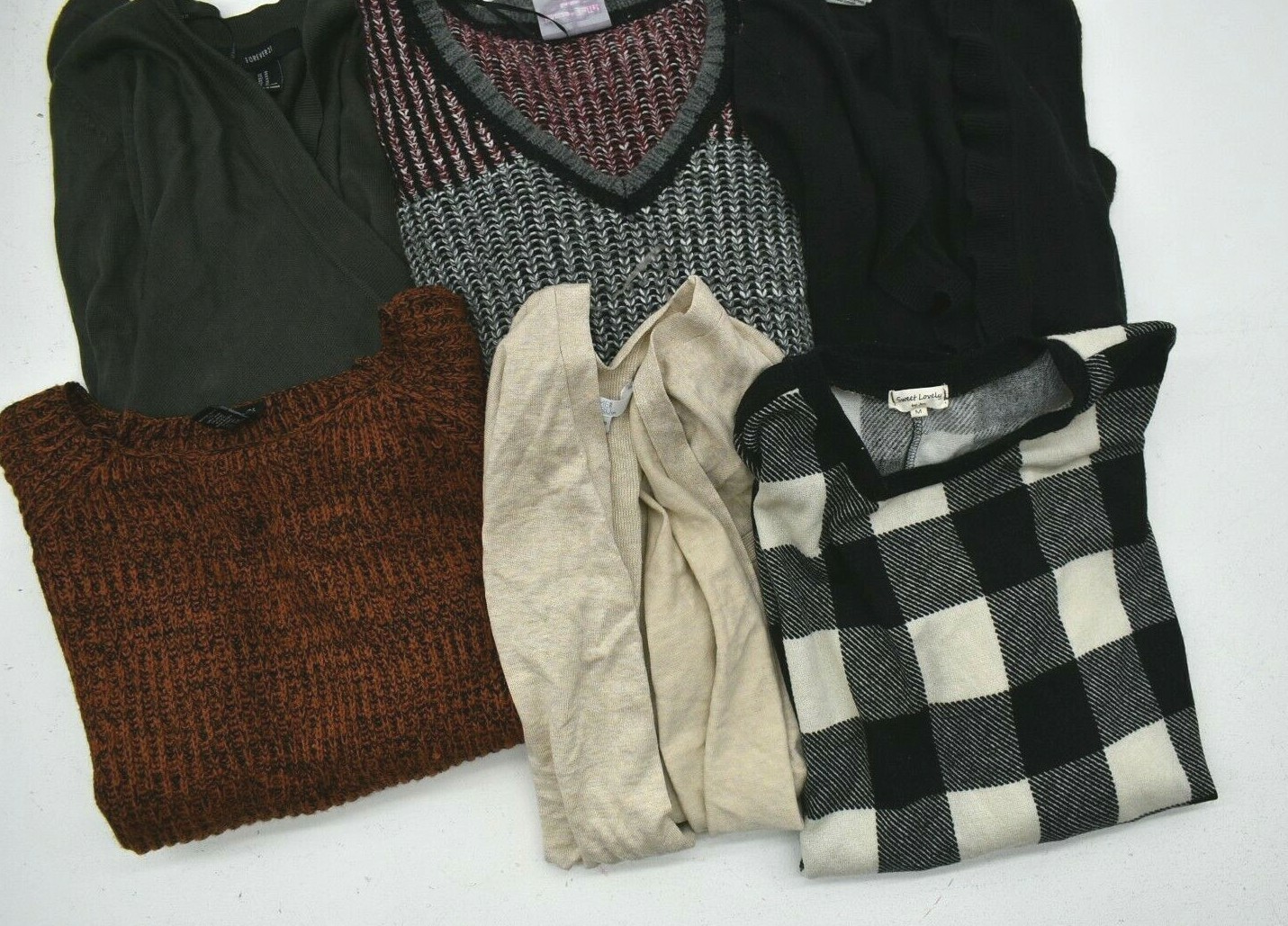 Wholesale Bulk Lot Of 6 Womens Medium Long Sleeve Winter Sweaters ...