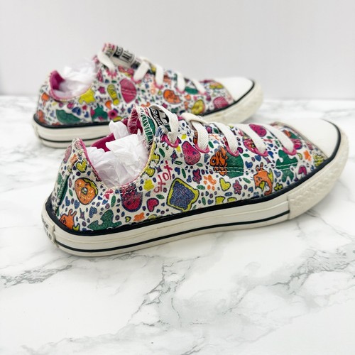 Converse All Star Cupcake Puzzle Heart Big Girl 3 Low Top Sneaker | eBay