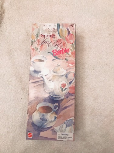 1997 NIB Avon Spring Tea Party Barbie Doll | eBay