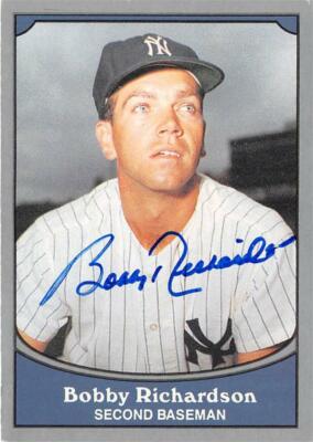 Bobby Richardson autographed baseball card (Yankees) 1990 Pacific ...