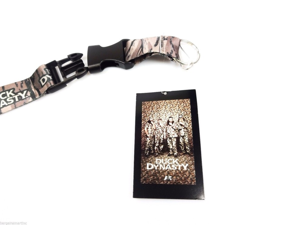 Duck Dynasty Lanyard Camo Detachable Quick Release Keychain Badge A&E ...