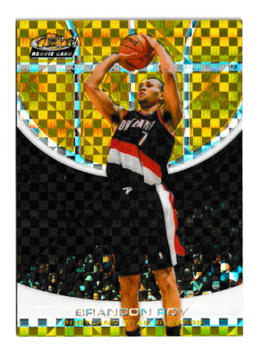 BRANDON ROY 2005 TOPPS FINEST BASKETBALL DRAFT REDEMPTION GOLD XFRACTOR ...