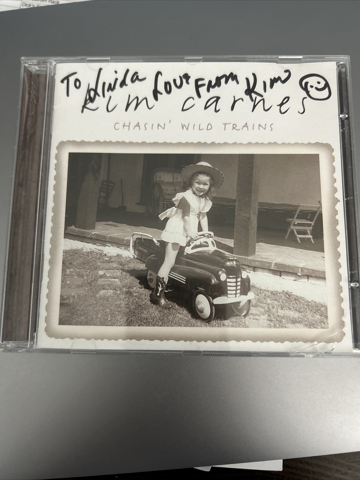 Signed CD Booklet Insert ~ KIM CARNES: CHASIN' WILD TRAINS ...