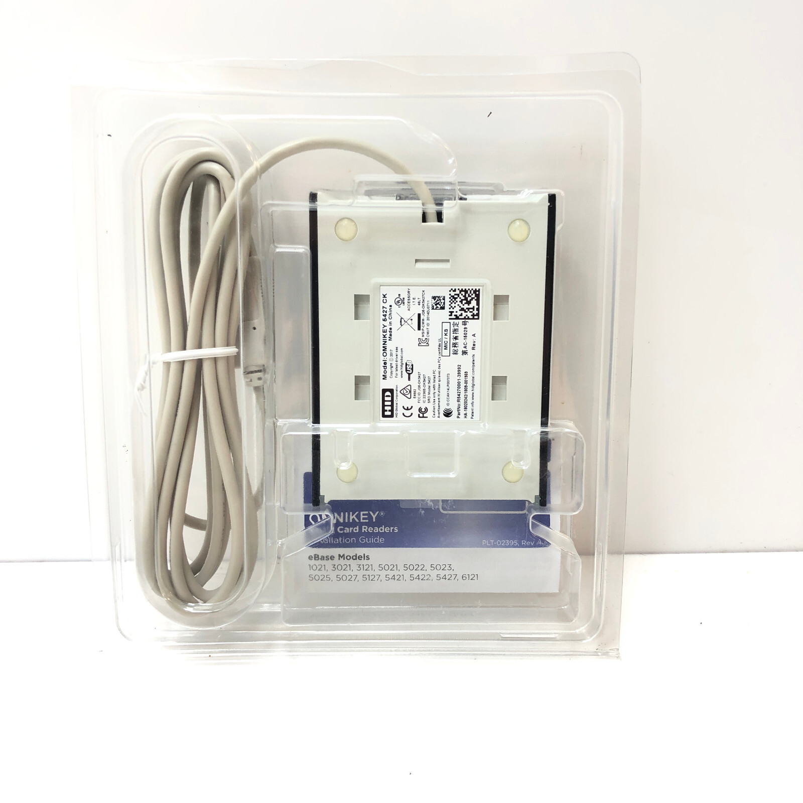 HID OMNIKEY 5427 CK USB Smart Card Reader R54270001-39992 for sale ...