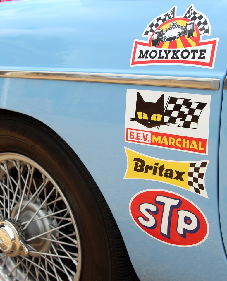 Classic Car Rally/Race HUGE 32 sticker decal set Mini cooper, Morris ...