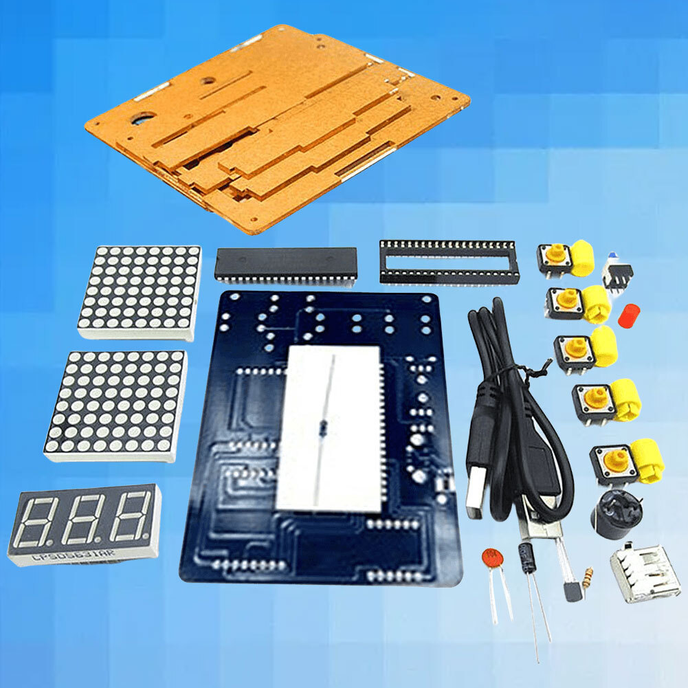 AU 51 Single-Chip Game Console DIY Kit Soldering Practice Kit (DIY with ...
